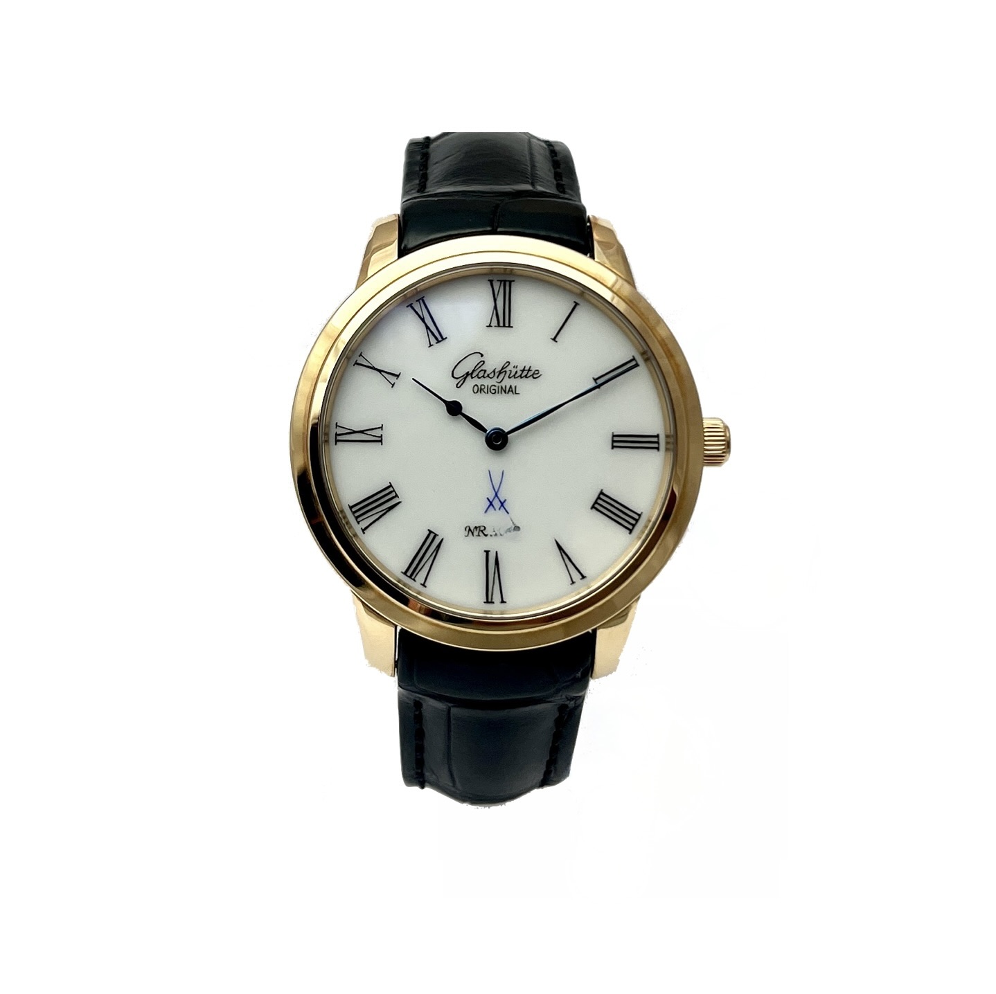 Glashütte Original Senator Meissen Gelbgold limited Edition ...